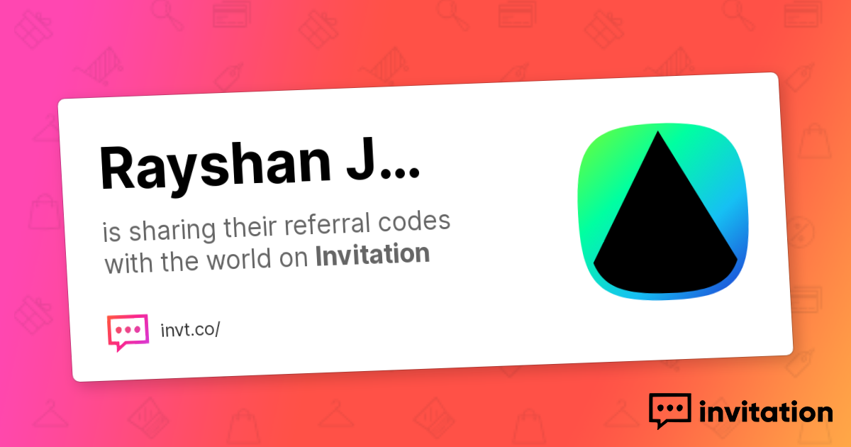 Rayshan Jarvis's Promo Codes — Choppsters invitation.codes